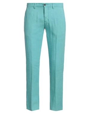 HARMONT & BLAINE Pants Size Linen - Turquoise