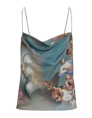 Balmain Top Size Silk - Blue