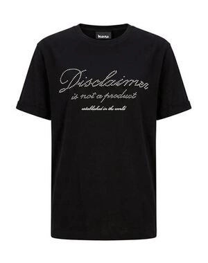 DISCLAIMER T-shirt Cream Size Cotton