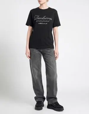 DISCLAIMER T-shirt Cream Size Cotton