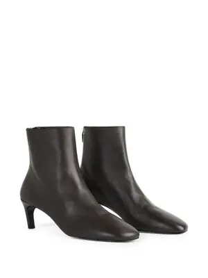 TOTEME Leather Heel Ankle Boots