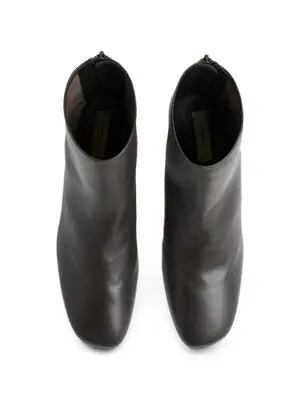 TOTEME Leather Heel Ankle Boots