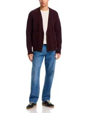 Studio Nicholson Lambs Wool V-neck Cardigan