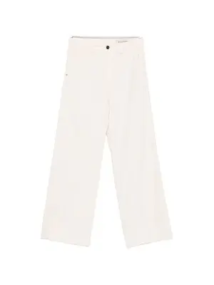 WHITE SAND Cotton Trousers