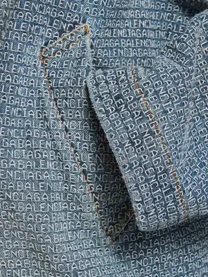 Balenciaga Hooded Denim Cotton Jacket