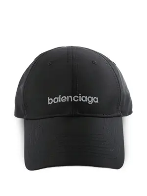 Balenciaga Logo Baseball Cap - Black