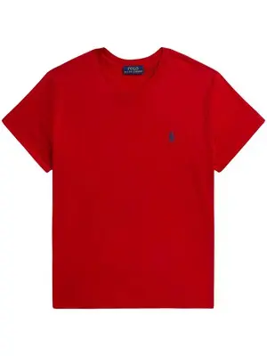 Polo Ralph Lauren Pony-motif Crewneck Cotton T-shirt - Red