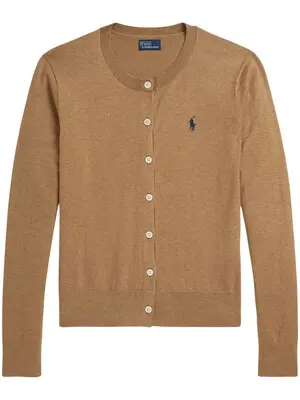 Polo Ralph Lauren Stretch Cotton-blend Crewneck Cardigan