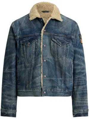 Polo Ralph Lauren Denim Trucker Jacket With Fleece Lining - Blue