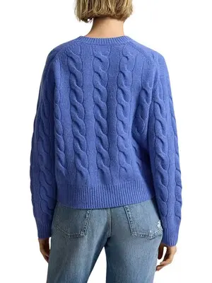 Polo Ralph Lauren Logo Embroidered Cable-knitted Jumper