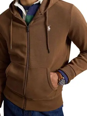 Polo Ralph Lauren Double Knit Full Zip Hooded Sweatshirt