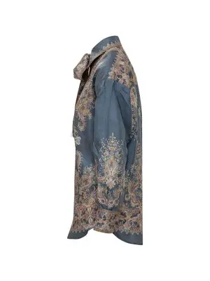 Zimmermann Valiant Printed Silk Shirt