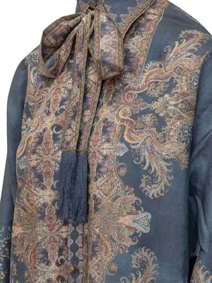 Zimmermann Valiant Printed Silk Shirt