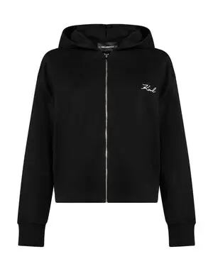 Karl Lagerfeld Organic Cotton And Recycled Polyester Hooded Sweatshirt