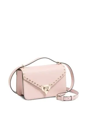 Valentino Garavani Rockstud Suede Leather Shoulder Bag