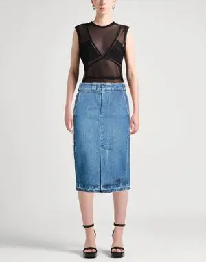 MAISON MARGIELA Cotton Denim Pencil Skirt