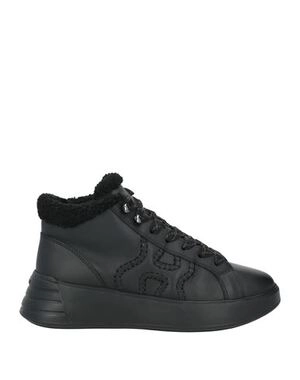 Hogan Leather And Textile High-top Sneakers - Black