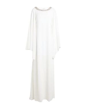 Amen Maxi Dress Light Size Acetate, Silk, Elastane - White