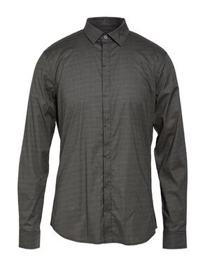 Armani Exchange Shirt Taupe Size Cotton, Elastane