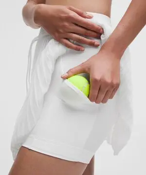 Lululemon Ace Advantage High-rise Pleated Tennis Skirt - White/white