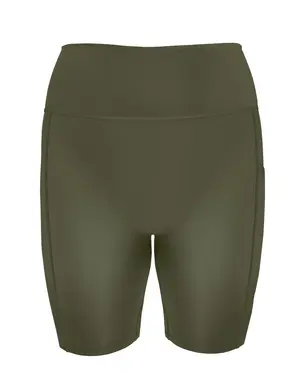 FOXIES Ultra Comfy Shorts With Built-in Undies Zero Vpl., Stylish Coverage Olive