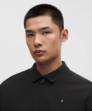 Lululemon Oversized Golf Polo Shirt - Black