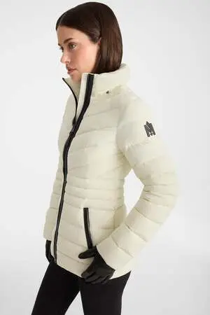 Mackage Patsy-nfrz Agile 360 Down Jacket With Hood - Cream