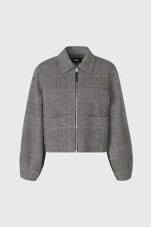 Mackage Solana-pl Wool Jacket - Black-cream