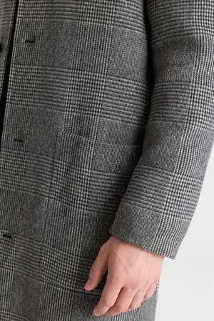 Mackage Beckett-pl Double-face Wool Balmacaan Coat - Navy-coffee