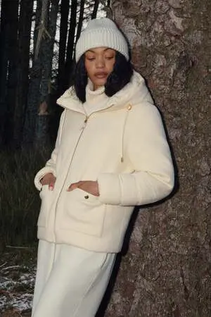 Mackage Singa Recycled Nylon Jacket - Cream