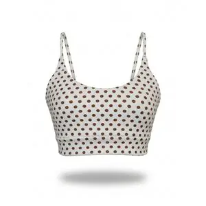 BEFITNESSLOU Bra Cb Polkadot Comfy White & Brown - White/brown