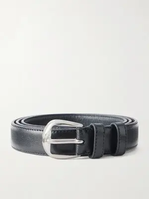 TOTEME 2.5cm Leather Belt - Black