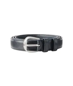 TOTEME 2.5cm Leather Belt - Black