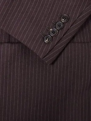 Saint Laurent Double-breasted Pinstriped Wool-blend Suit Jacket
