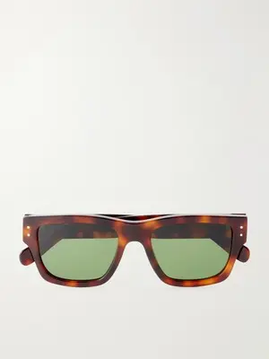 TOTEME Square Frame Acetate Sunglasses - Tortoiseshell