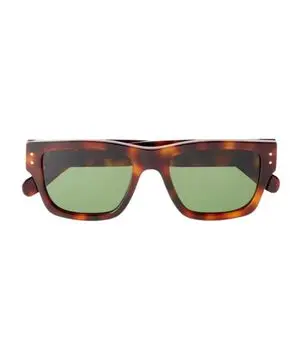 TOTEME Square Frame Acetate Sunglasses - Tortoiseshell
