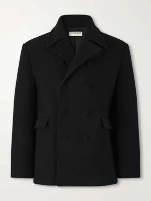 TOTEME Wool Peacoat - Black