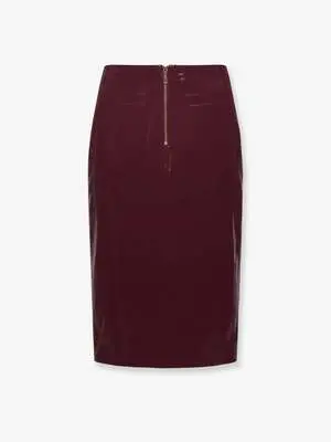 SELF-PORTRAIT Vinyl Midi Skirt