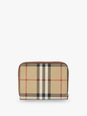Burberry Coated Canvas With Check Pattern