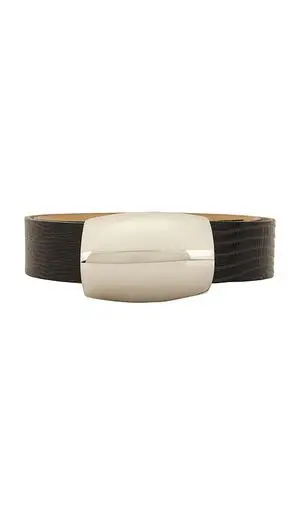 L'Agence Milou Domed Belt In Black