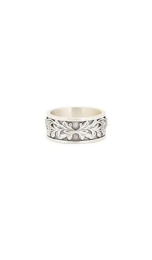 SERGE DENIMES Kabuto Ring In Metallic