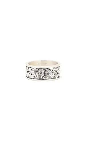SERGE DENIMES Kabuto Ring In Metallic