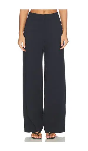 Theory Classic Pleated Trousers In Navy