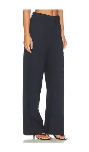 Theory Classic Pleated Trousers In Navy