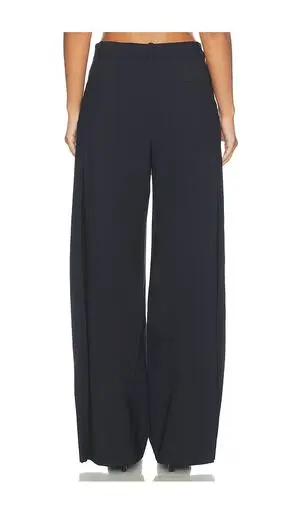 Theory Classic Pleated Trousers In Navy