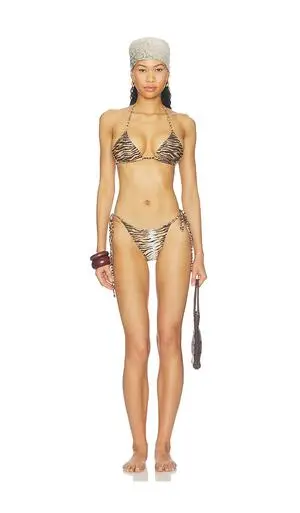 Frankies Bikinis X Devon Lee Carlson Mackenzie Bikini Bottom In Brown