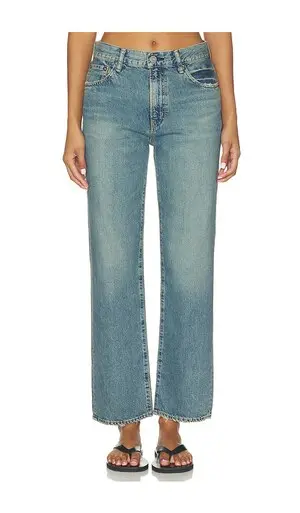 Moussy Vintage Lafayette Straight Leg Jeans In Blue