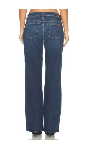 7 For All Mankind Low Straight Jean In Blue