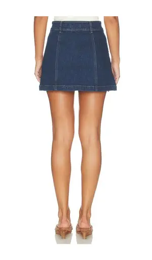Paige Janelle Skirt With Patch Pockets Skirt In Blue