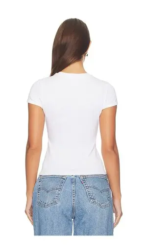 Alexander Wang Fitted Ringer Tee With Cherry Graphic